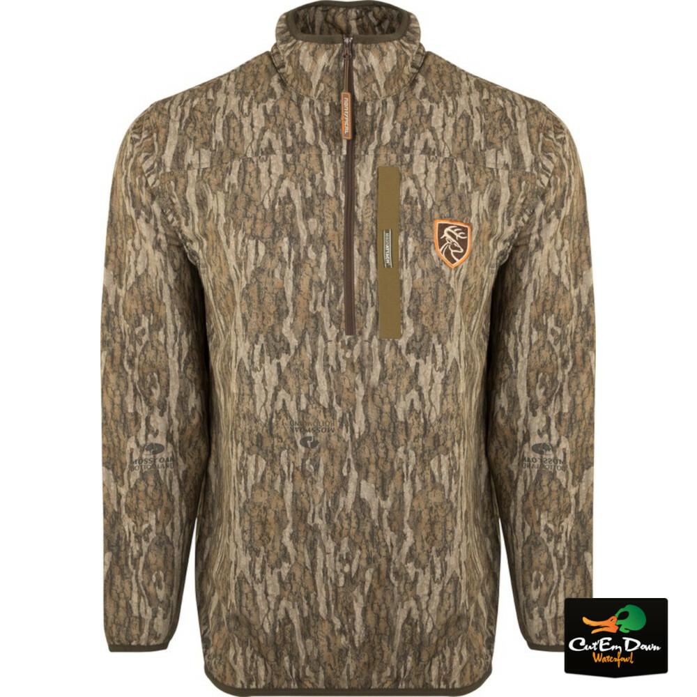 DRAKE NON-TYPICAL CAMO TECH 1/4 QUARTER ZIP PULLOVER WITH AGION ACTIVE ...