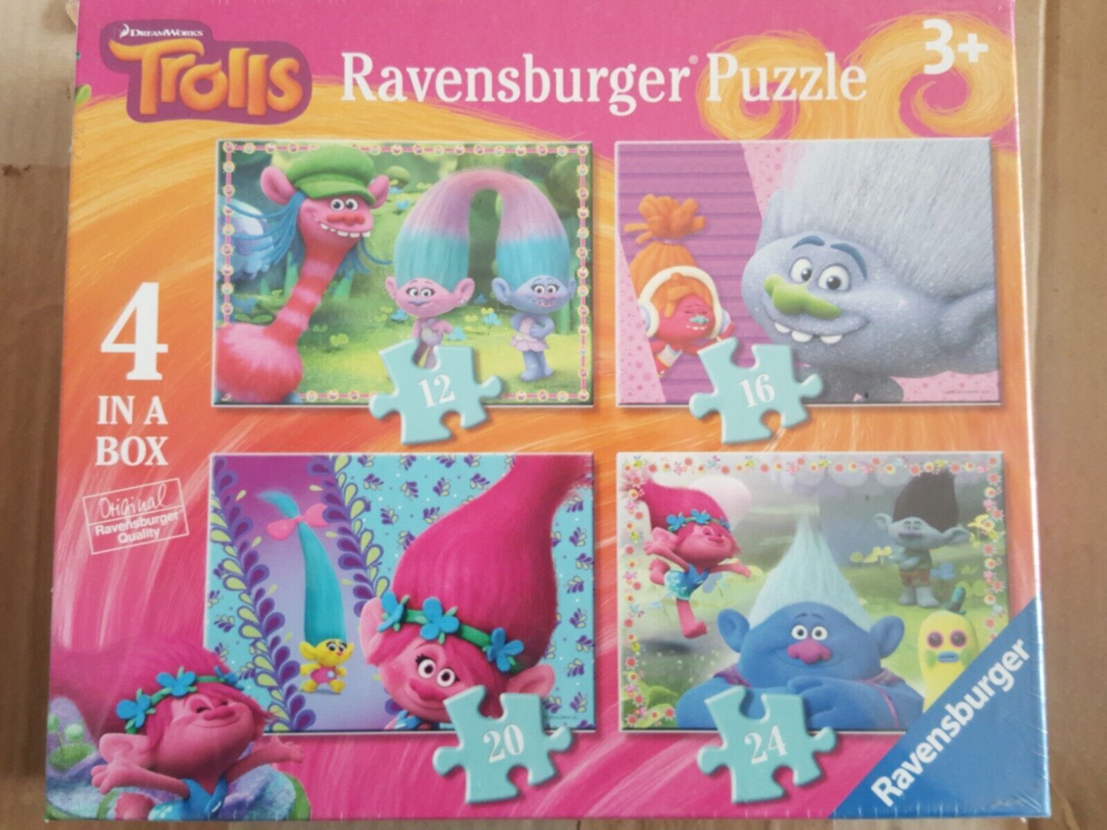 Ravensburger Puzzle Dreamworks Trolls 4 IN A Box | eBay
