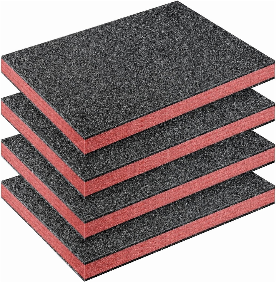 4 Pcs Cuttable Polyurethane Foam Pads Craft Foam Insert for Cases ...