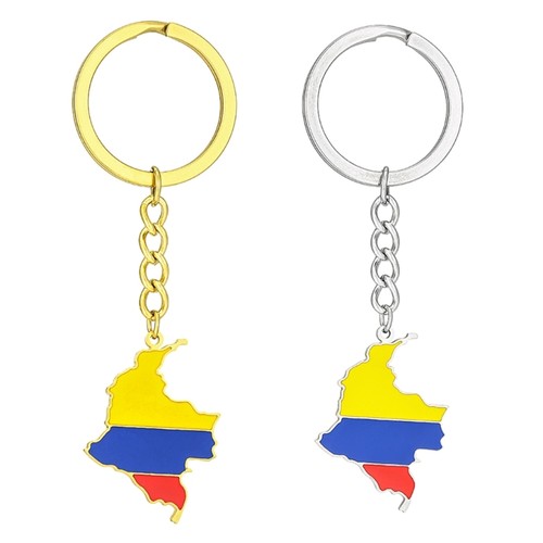 Portable Key Rings Colombian Map Flag Keychain Keyring Accessory for Backpack | eBay Australia