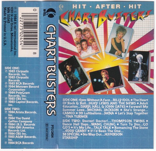 Chartbusters Hit After Hit Cassette 1984 12 PTU 2454 022775024548 ...
