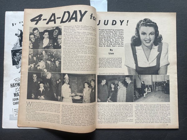 Screenland Magazine 1942 Sexy Rita Hayworth Cover Photo Judy Garland V ...