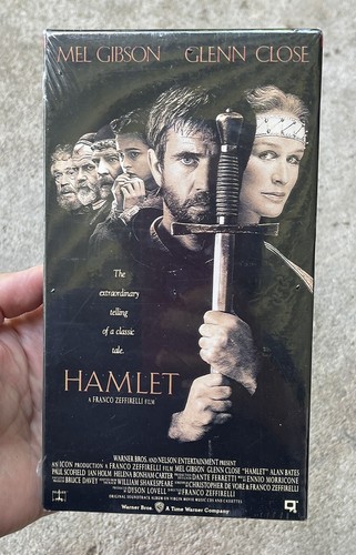 Hamlet VHS tape 1991 NEW & SEALED Mel Gibson Glenn Close Classic Movie ...