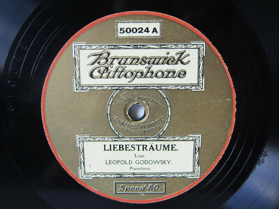 78rpm LEOPOLD GODOWSKY (Piano) plays LISZT & CHOPIN - Brunswick ...
