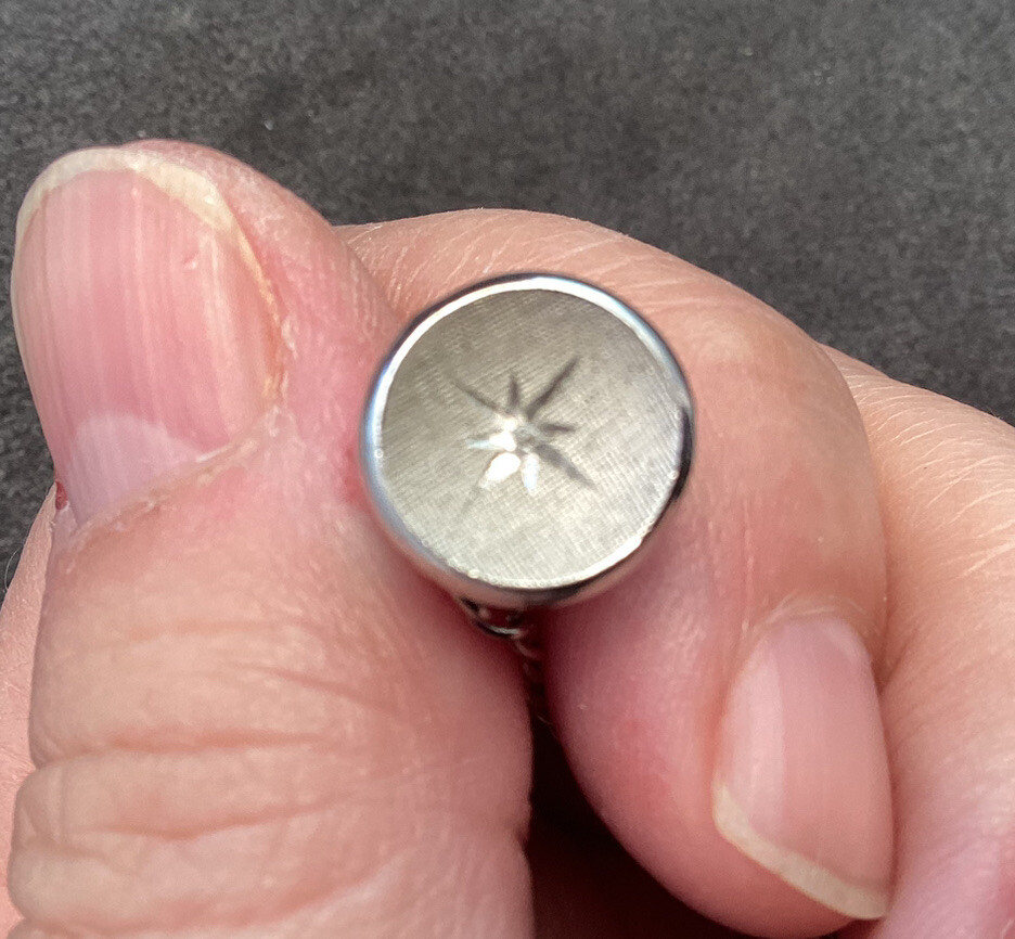 Vintage Silver Tone Swank Round Diamond Cut Starburst Tie Tack Pin | eBay
