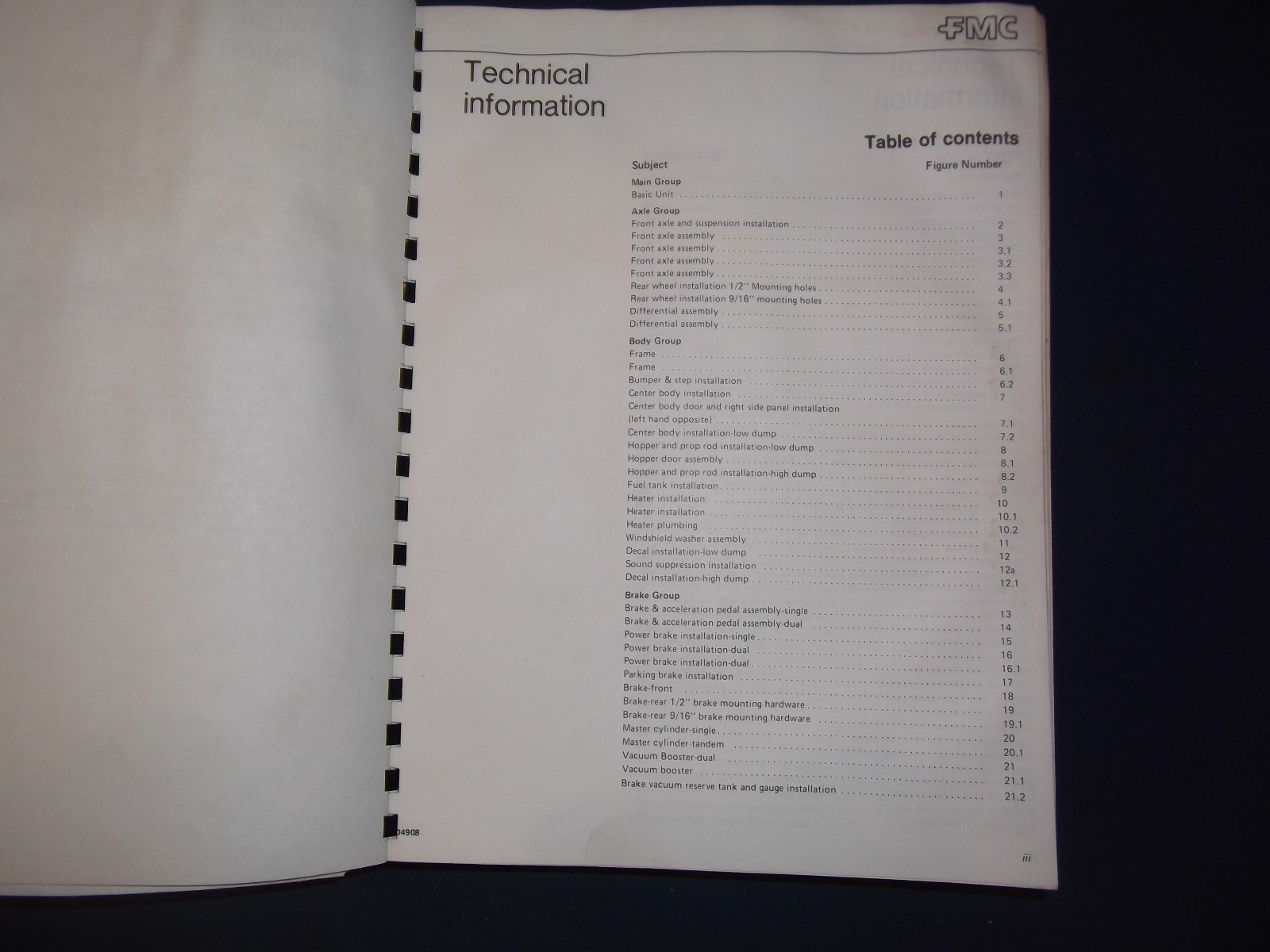 FMC LINK BELT VANGUARD MODEL 12 STREET SWEEPER PARTS MANUAL BOOK ...