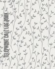 TELEPHONE CALL LOG BOOK: GREY FLORAL COVER | PHONE CALL By Signature ...