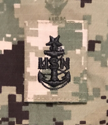 US Navy SCPO/E8 Slip-On Rate NWU Type III Woodland Senior Chief Petty ...