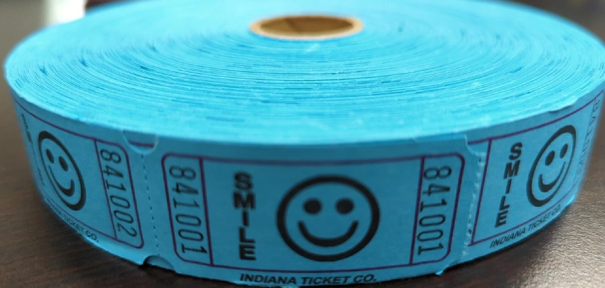 Blue Single Raffle Tickets