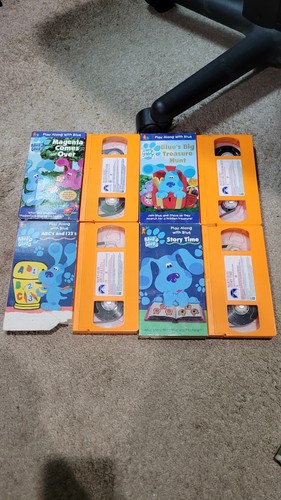 Blue's Clue's VHS Lot of 4 Tapes - Story Time, ABC's and 123's, and ...