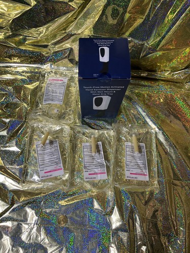 Touch-Free Motion Sanitizer soap Dispenser w/Wall Mount & Metal Drip ...