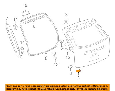 GM OEM 10-24 Acadia Lift Gate Gate Hardware-Lift Gate Plug 25888200 | eBay