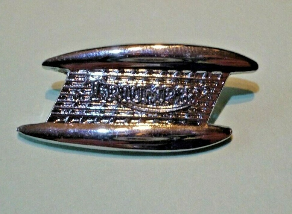 TRIUMPH LAPEL PIN BADGE GARDEN GATE STYLE TANK BADGE 1950s MOTORCYCLE ...