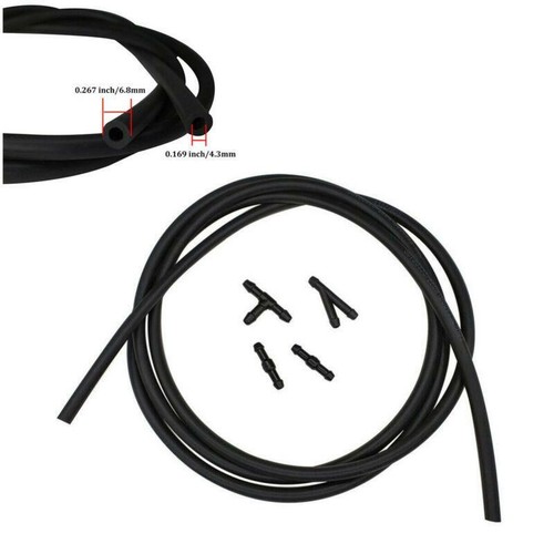 2m Windscreen Wiper Washer Jet Tube Pipe Hose W/ Connector T Y For ...
