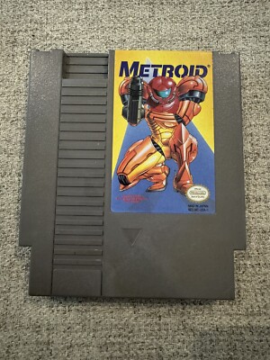 Metroid Yellow Label (NES, 1993) Nintendo Authentic w/ Slip Cover ...