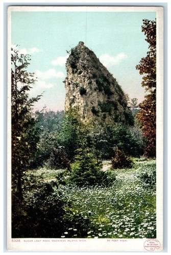 c1920's Sugar Loaf Formation 90 Feet High Mackinac Island Michigan MI ...