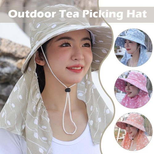 Sunhat UV Sun Protection Hat Garden Removable Neck Cap T7 Face Lot Hat ...