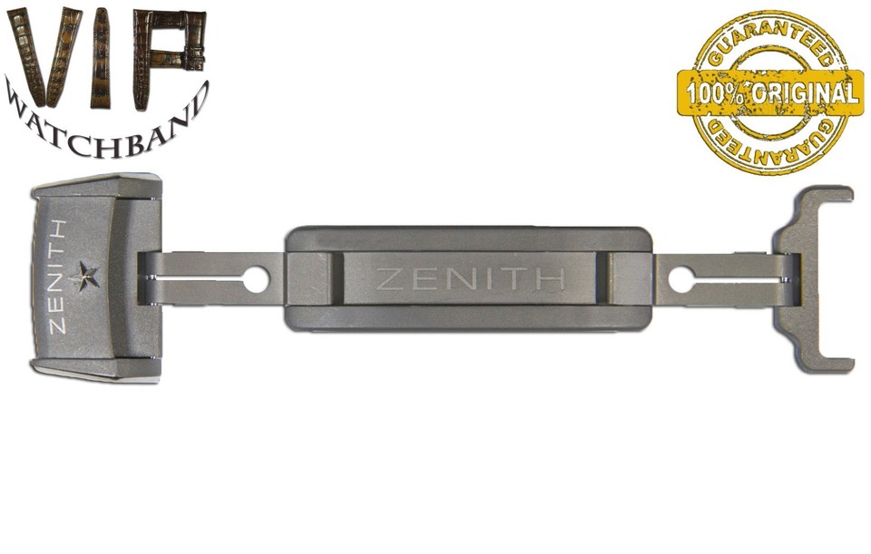 NEW OEM Authentic Deployant Clasp ZENITH 18 mm Titanium Gray UVP 750 ...