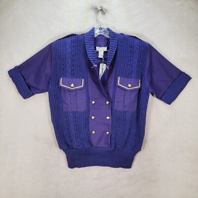 Vtg Purple Military Style Rare Gem Grandmacore Side Effects Women ...