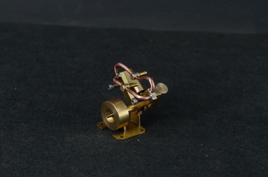 Mini V2 Twin Cylinder Swing Steam Engine for DIY Boat Car Model ...