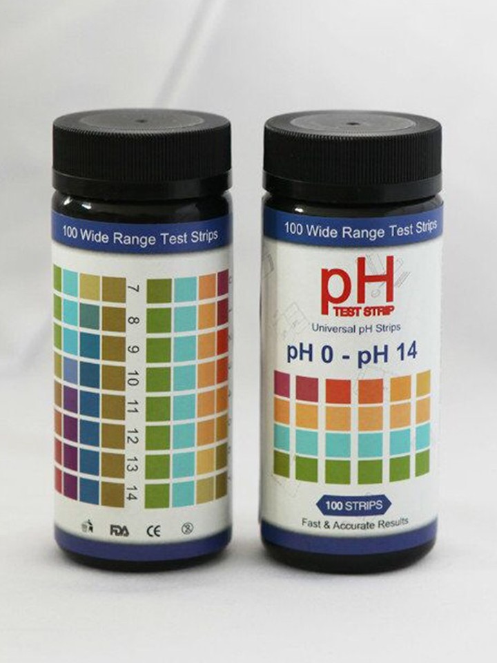 100 pH Test Strips Soil pH Testing Kit | 0-14 Universal pH Tester ...