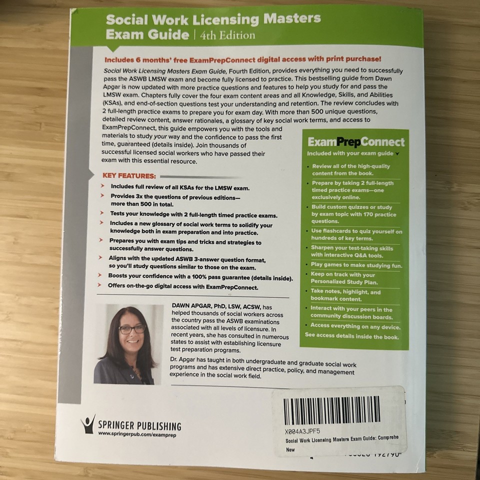 Social Work Licensing Masters Exam Guide; 4th Edition. Dawn Apgar - NO ...