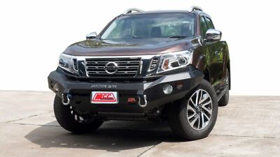 MCC 'ROCKER NO LOOP BULL BAR W/ FOG & PLATES TO SUIT NISSAN NAVARA ...