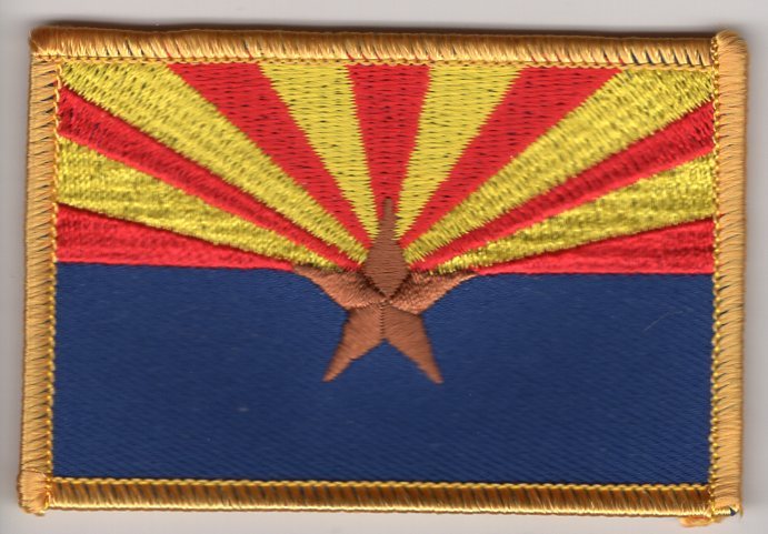 Arizona Flag Patch Embroidered Iron On Applique | eBay