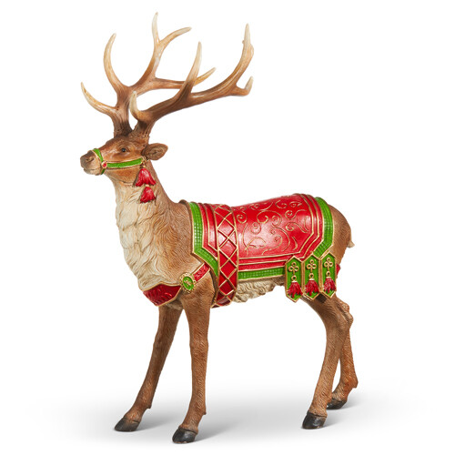 Raz Imports 2023 Classic Carols 12.5" Saddled Reindeer | eBay