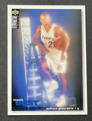 1995-96 Collectors Choice Travis Best Rookie Card #319 - Indiana Pacers ...