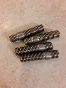 M8 - 8mm X 1.25mm EXHAUST MANIFOLD STUDS - 35mm Length Audi / VW ...