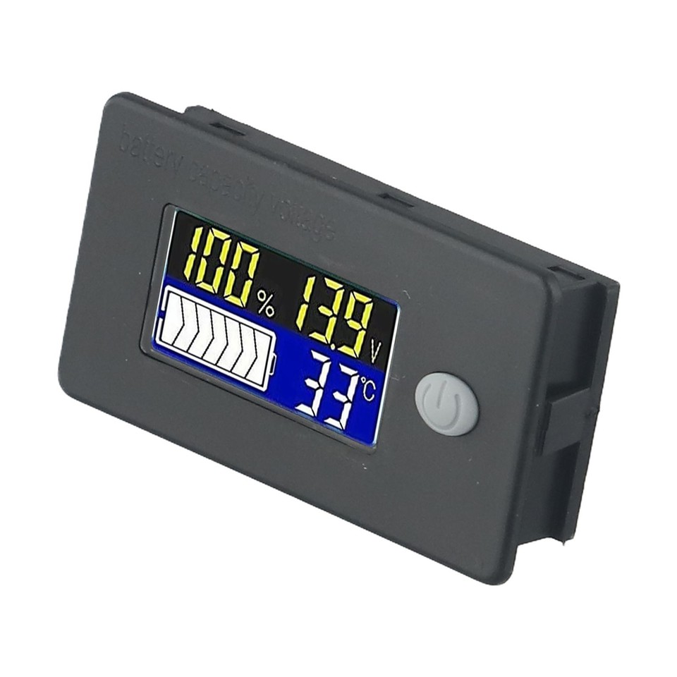 Digital Display Battery Meter Vibrant LCD Color Screen Multifunctional ...