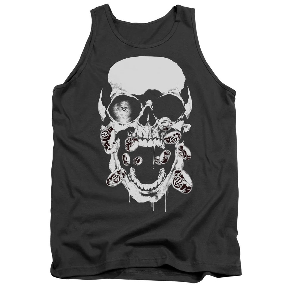Green Lantern Black Lantern Skull Mens Tank Top Shirt Charcoal | eBay