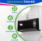 Universal Microwave Trim Kit - Black Metal Microwave Filler Kit Fits ...