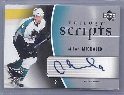 2006-07 UPPER DECK TRILOGY MILAN MICHALEK AUTO SCRIPTS SIGNATURE | eBay