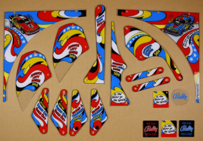 Bally Nitro Ground Shaker Pinball Machine Plastic Set M-1330-158 Free ...