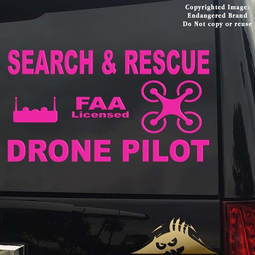 Drones Search and Rescue FAA Sticker Decal DJI Yuneec Syma Mavic | eBay