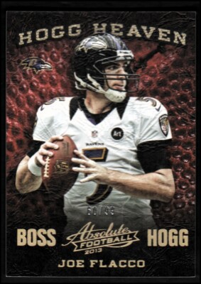 2013 Absolute Hogg Heaven Boss Hogg #4 Joe Flacco RAVENS #d 60/99 - NM ...