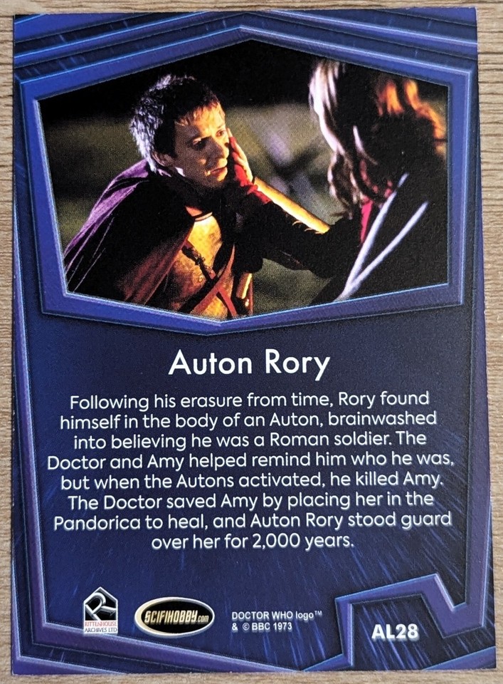 2024 Rittenhouse Doctor Who Series 5-7 Allies Expansion AL28 Auton Rory ...