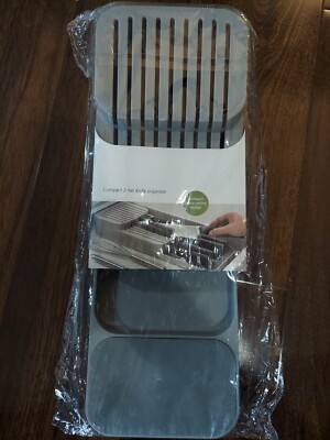 Compact Knife Storage Organizer 9 Compartment Knives Holder For Kitchen ...