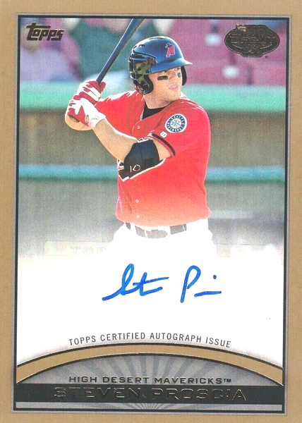 2012 Topps Pro Debut - Autographs Gold #PDA-SP Steven Proscia /50 (RC ...
