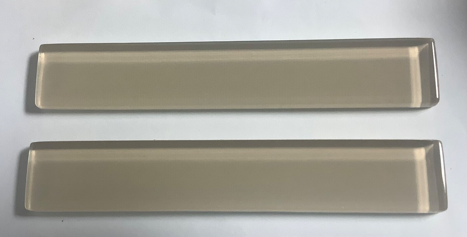 Daltile Glass Reflections Liner Sand Arena Glass Tile 1”x6” feature ...