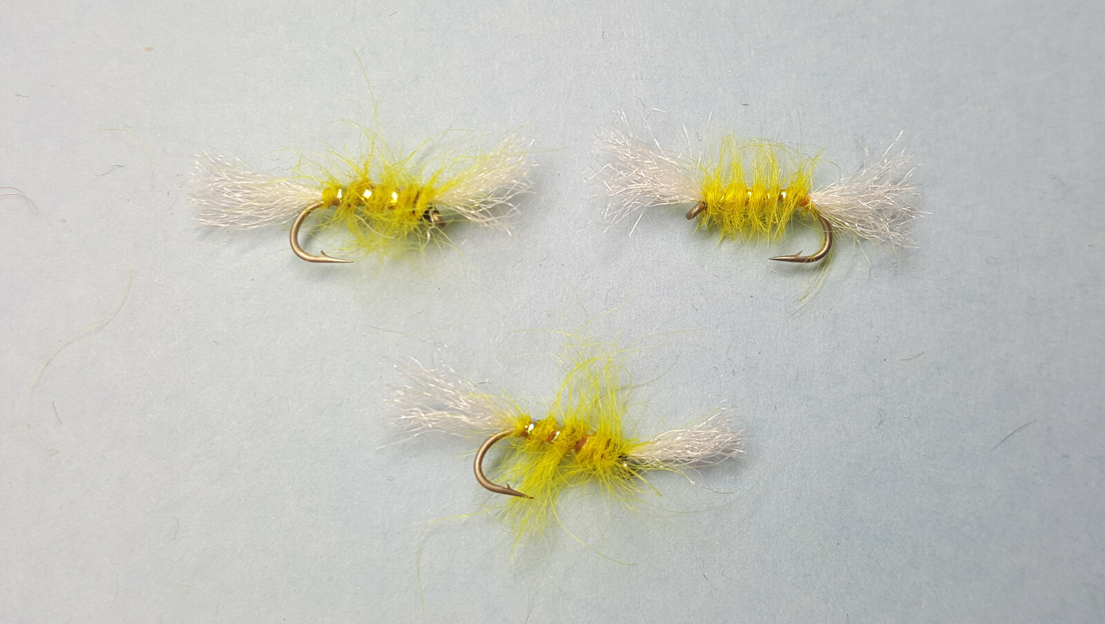 3 x SHIPMAN'S YELLOW BUZZER TROUT FLIES Sizes 12,14,16 Available | eBay UK