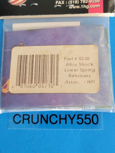 HG Hammad Ghuman Alloy Shock Lower Spring Retainer (4) 5230 Associated ...