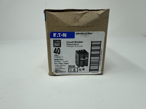 EATON BR240 40 Amp, 120/240 Volts, 2-Pole, Circuit Breaker (Box of 5 ...
