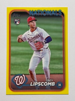 2024 Topps Update Baseball Yellow Parallel #US143 TREY LIPSCOMB RC | eBay