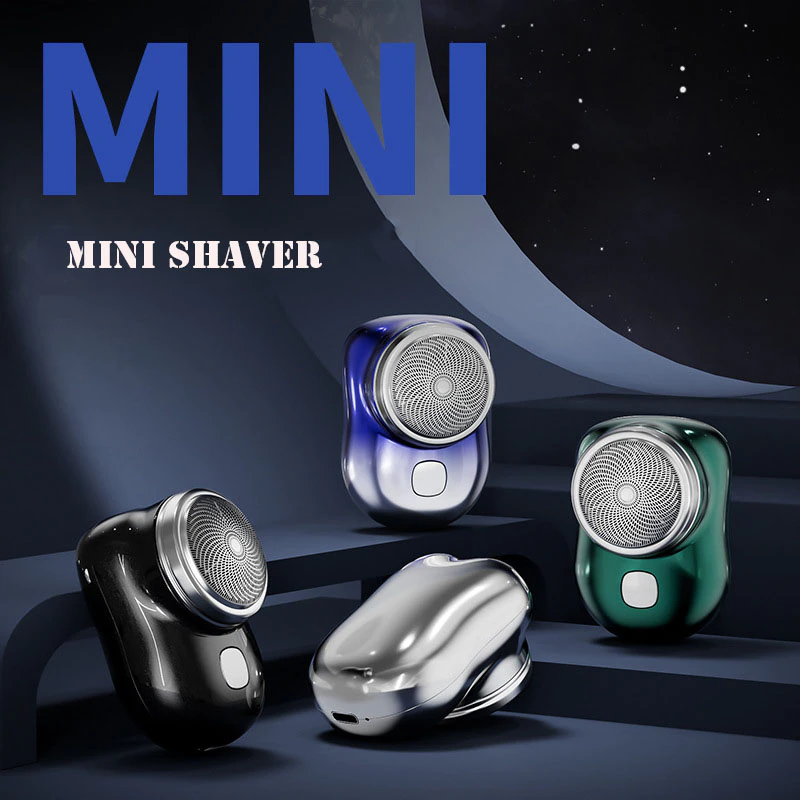 Mini-Shave Portable Electric Razor for Men USB Rechargeable Shaver Home ...