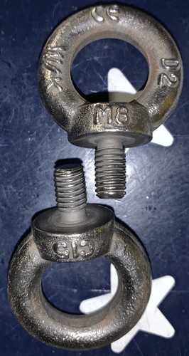 LOT OF 2 M8 EYEBOLTS C15 D2 W/K Pack of Two Eye Bolts | eBay