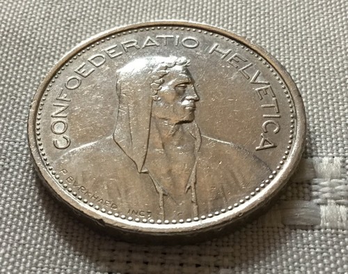 5 Swiss Franc Coin 1968 B | eBay