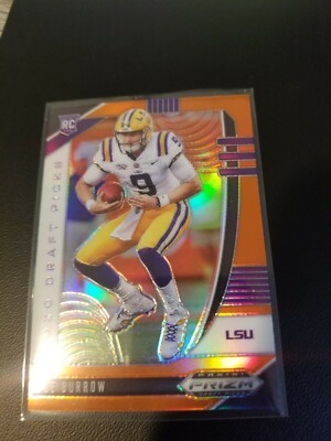 Joe Burrow Rookie Orange Refractor PRIZM Draft! 2020 Bengals RC | eBay